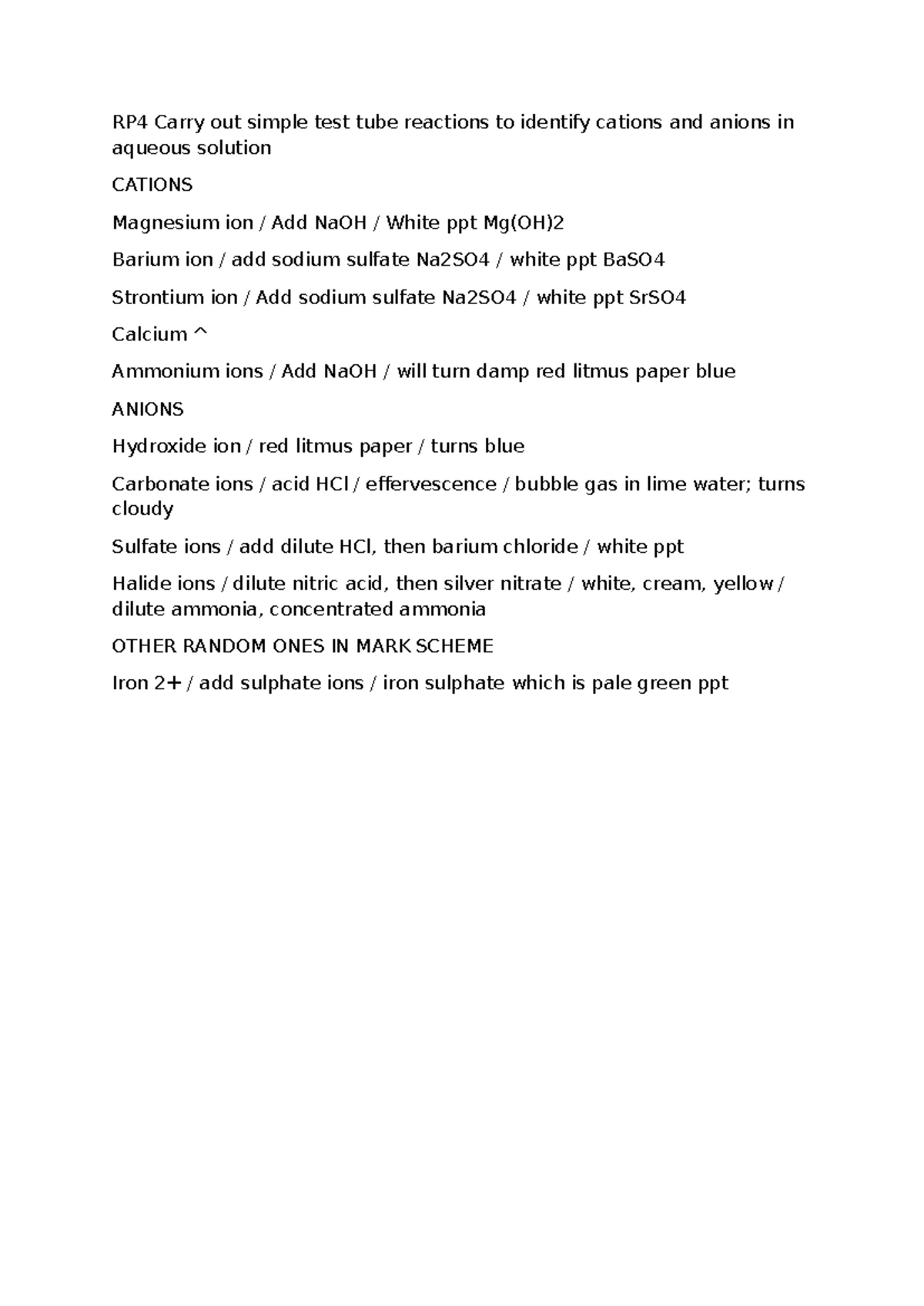 AQA A Level Chemistry RP1: Volumetric Solution & Titration Guide - Studocu