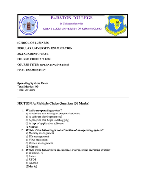 [Solved] Produce one sample concerning the questions requested ...
