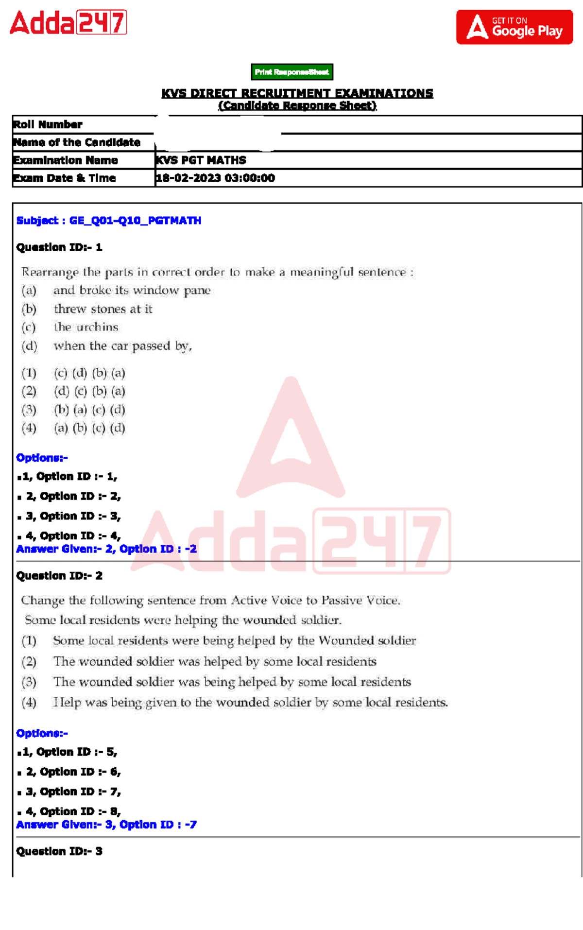 KVS PGT Maths Unlock 1: Key Exam Insights and Tips - Studocu