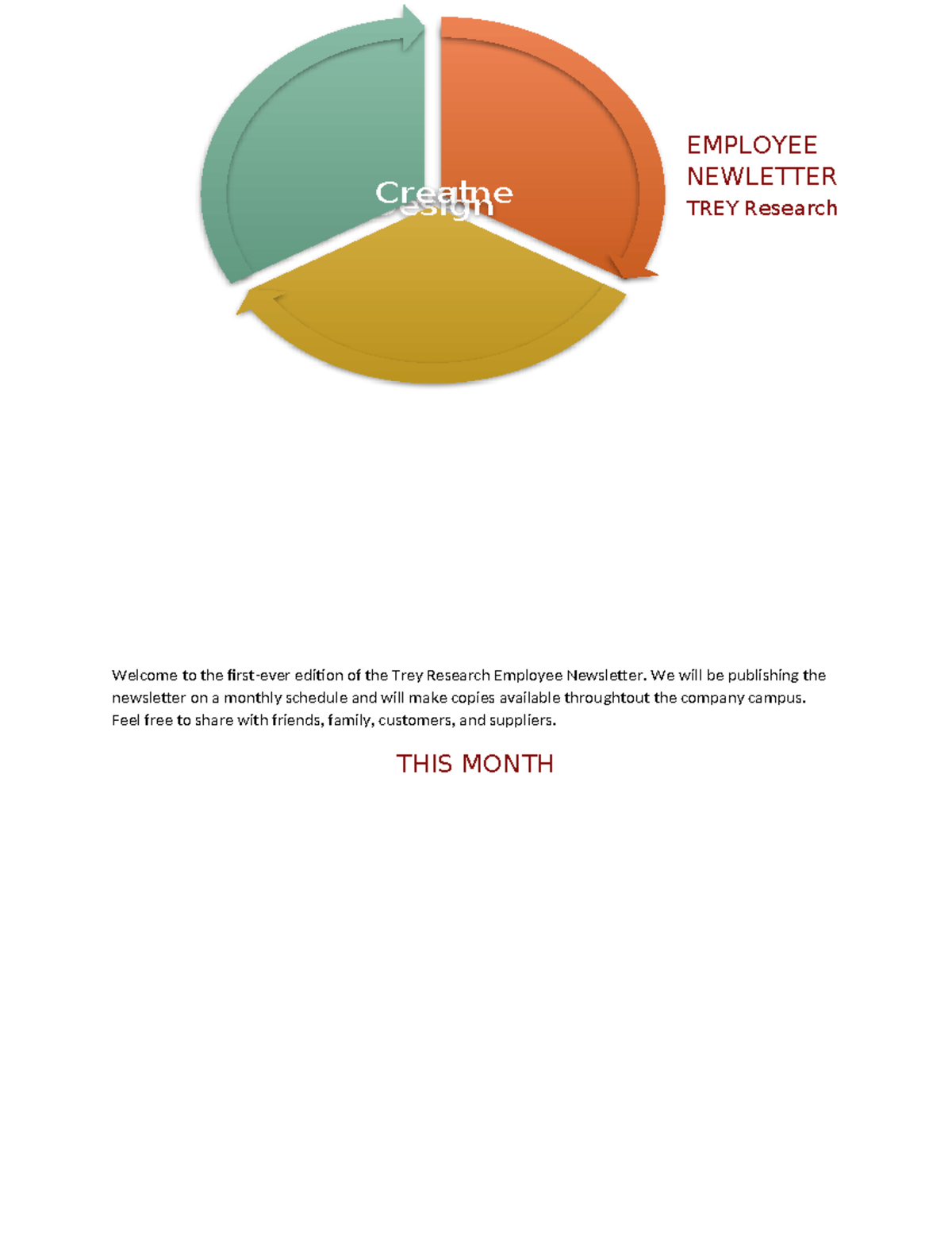 Trey Research Employee Newsletter - October Edition - Studocu