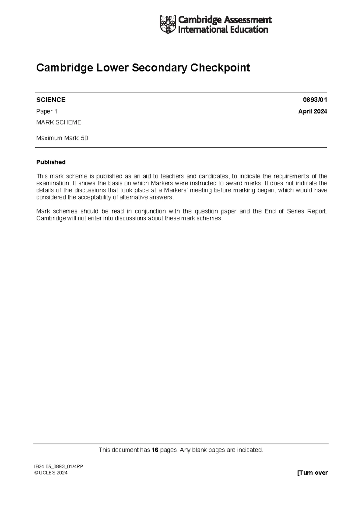 Lower Secondary Science 8 learner book answers - Cambridge Lower ...