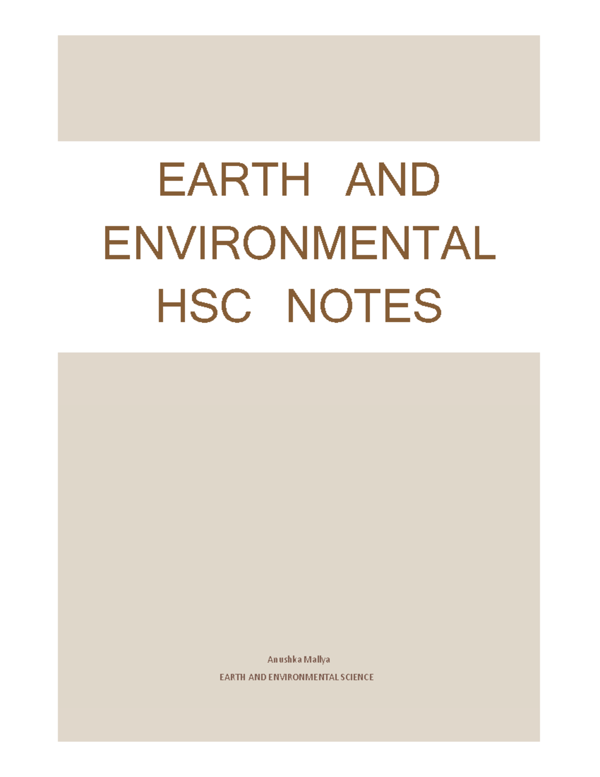 Earth and Environmental Science HSC Notes: Resource Management - Studocu