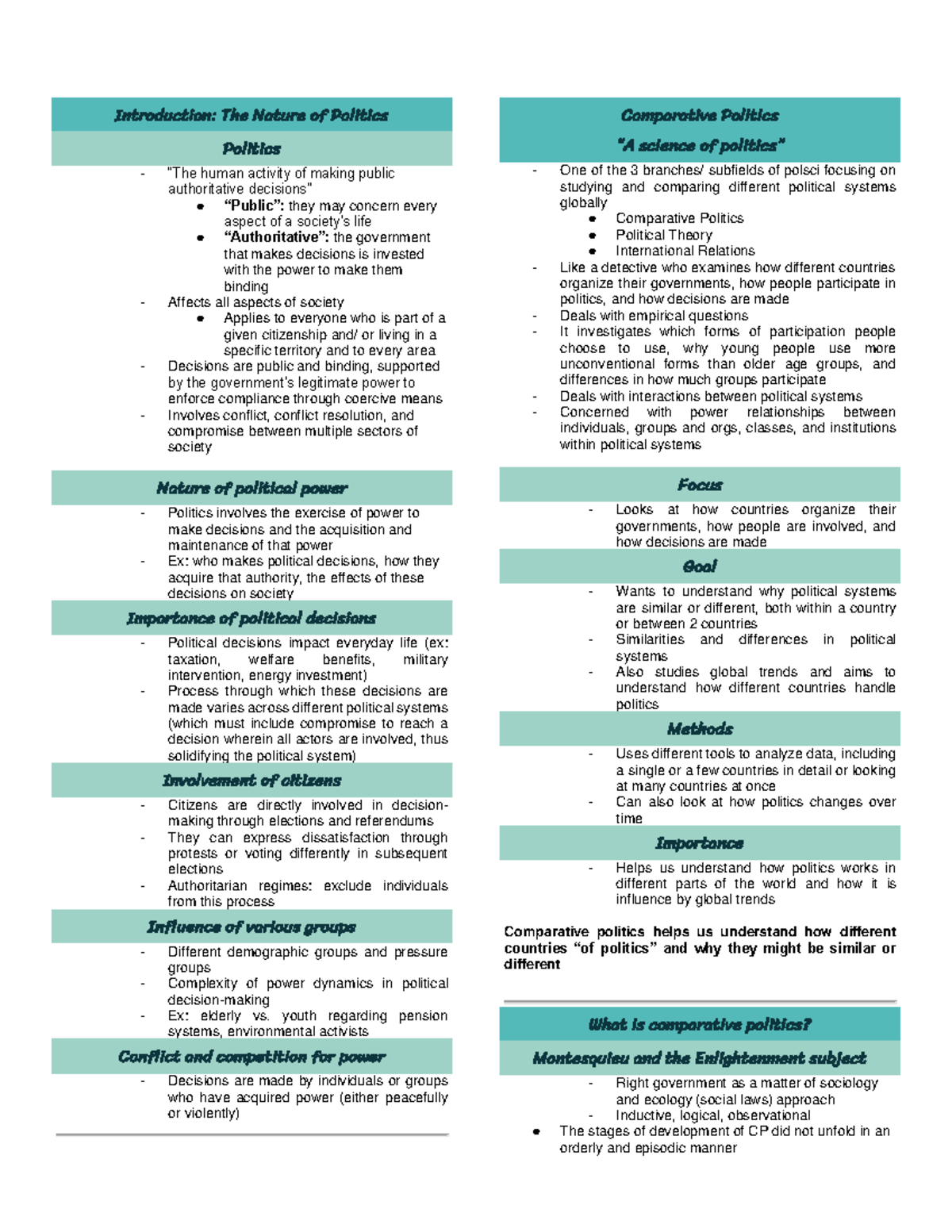 Comparative Politics: An Introduction to Political Systems & Decision ...