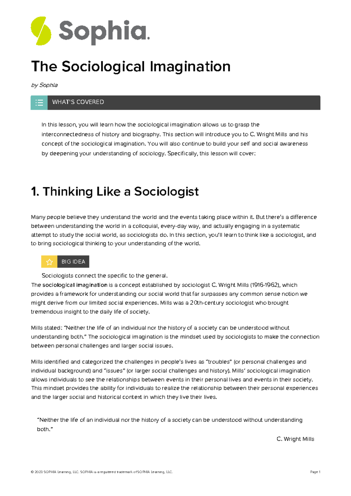 Sociological Imagination: Understanding Personal Troubles & Issues ...