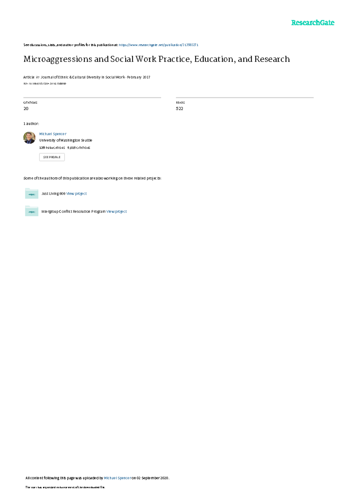 Microaggressions in Social Work: Practice, Education, and Research ...