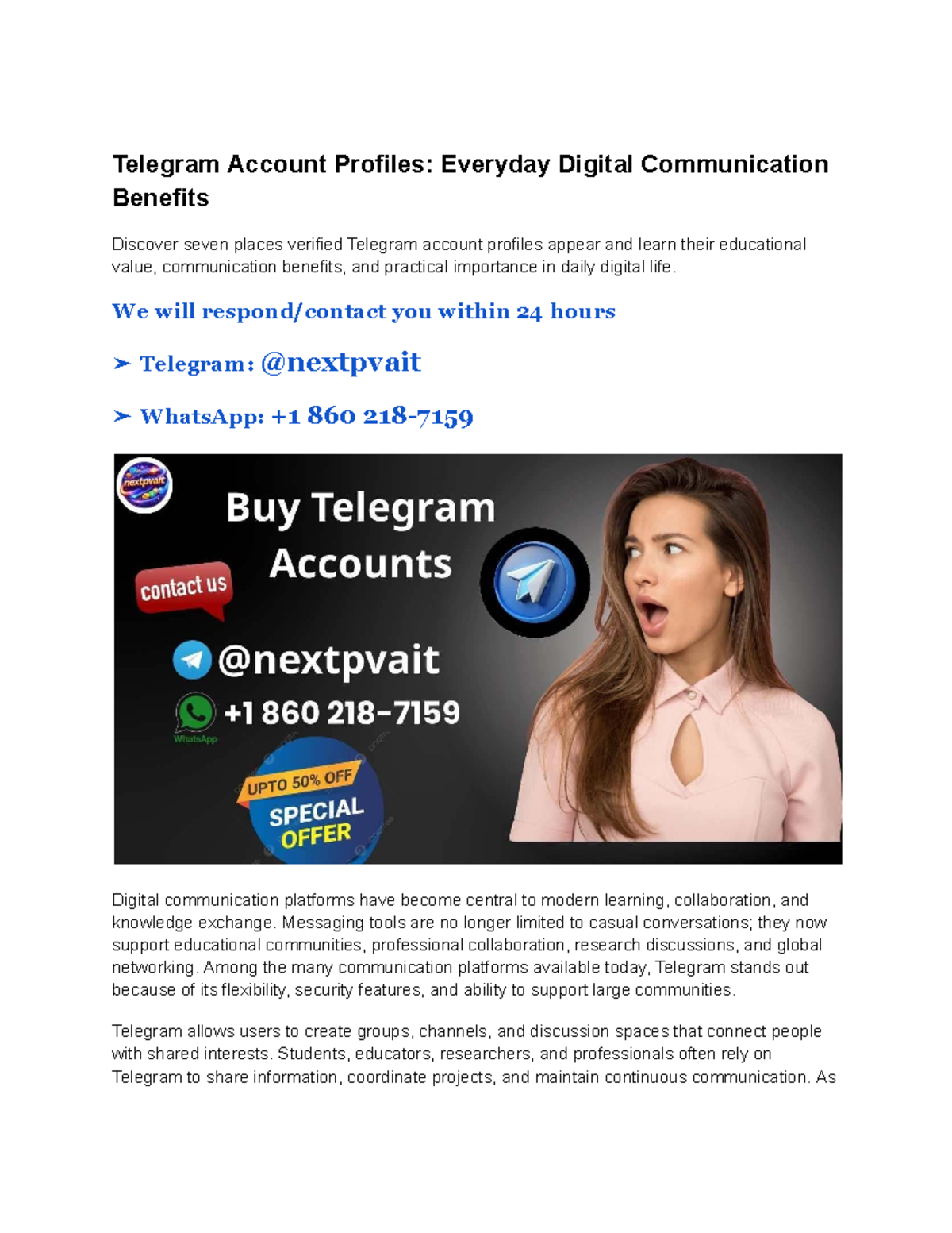 7 Key Insights on Verified Telegram Account Profiles for Digital ...