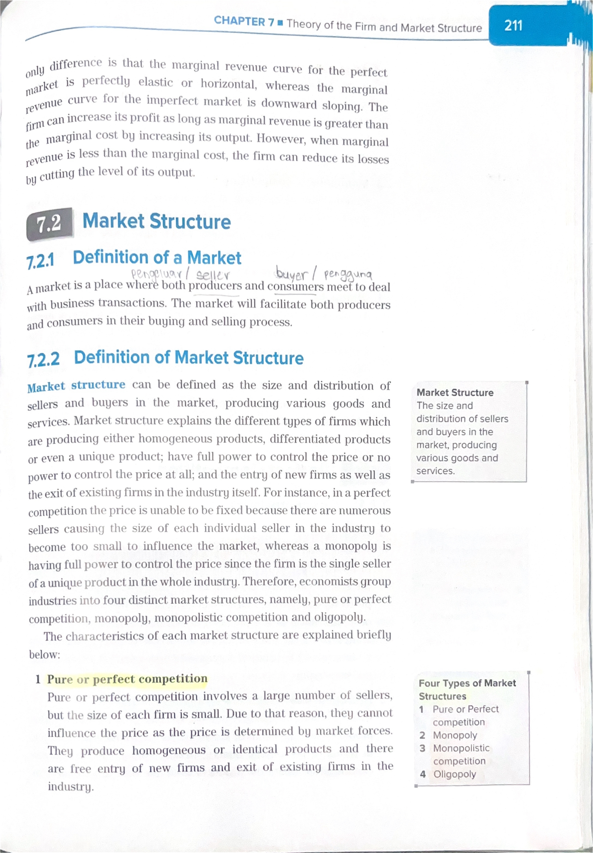 CHAPTER 7: Theory of the Firm & Market Structure (ECO 211) - Studocu