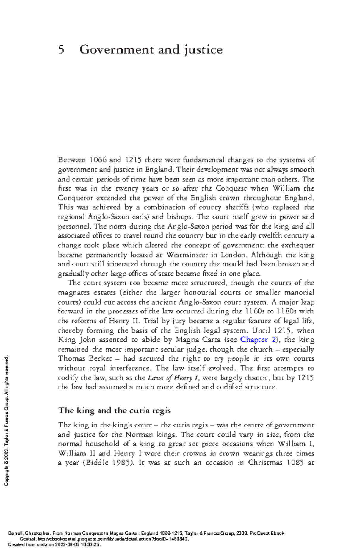 England's Governance Evolution from 1066 to Magna Carta (HIST 201 ...