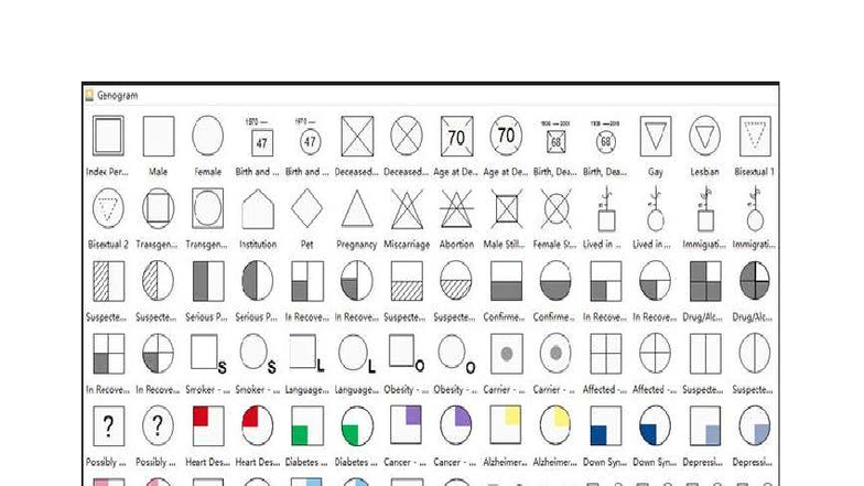 Genogram Symbols & Analysis - Johari's Window Study Guide - Studocu