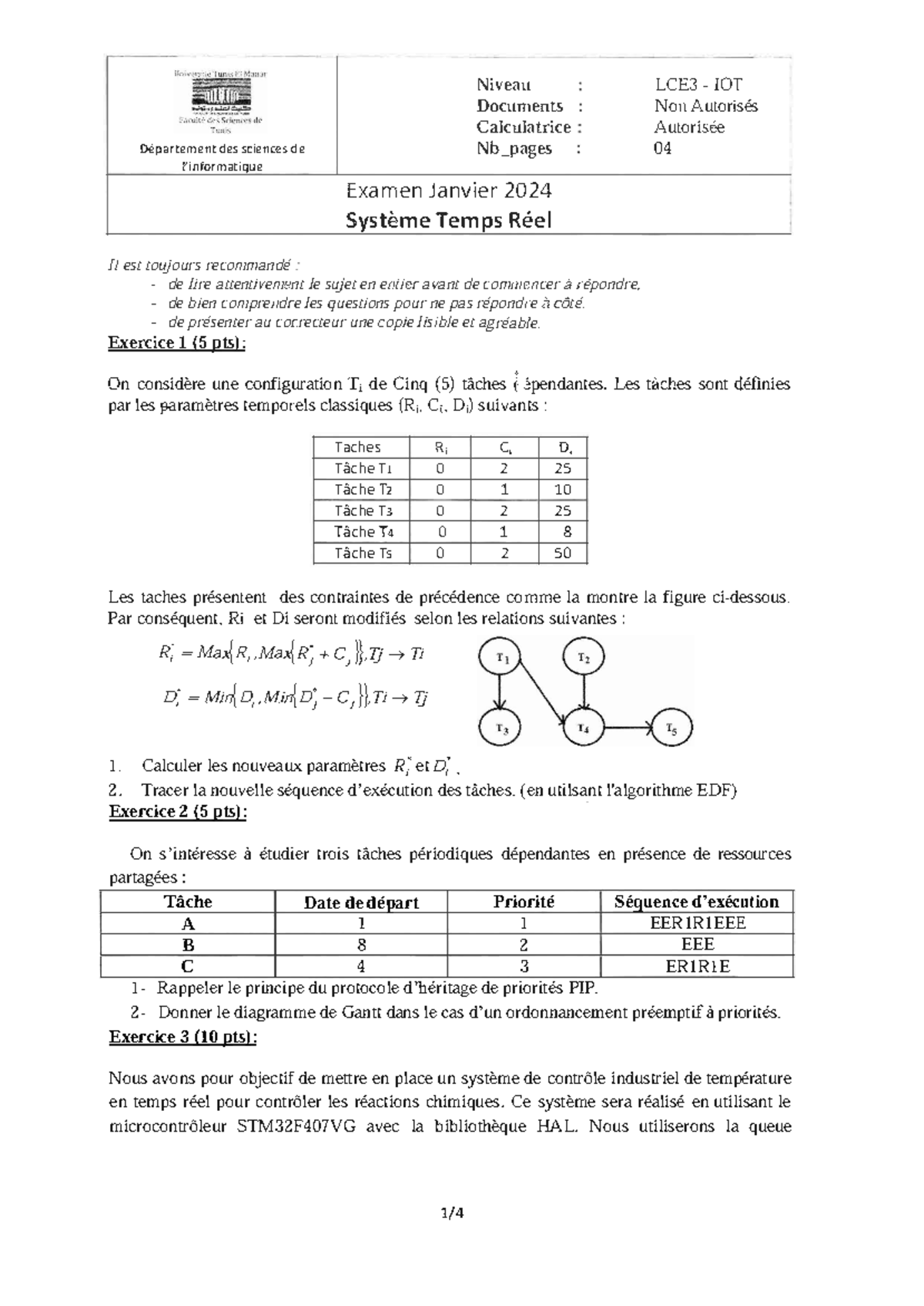 Exam STR - machine learning - Département des sciences de l ...
