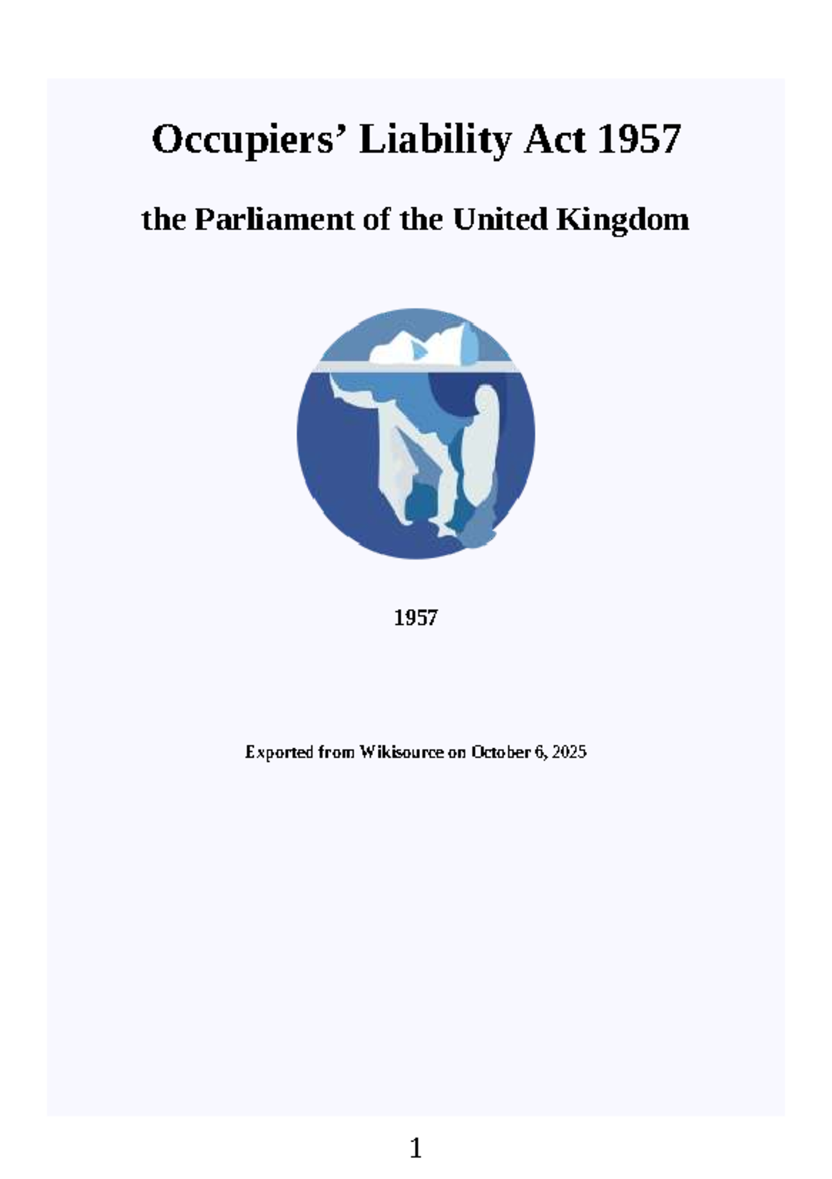 Occupiers' Liability Act 1957: Key Provisions and Implications - Studocu