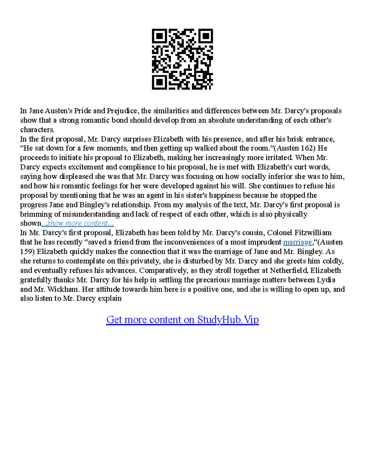 Pride and Prejudice Essay Prompts and Analysis: Insights into Character ...