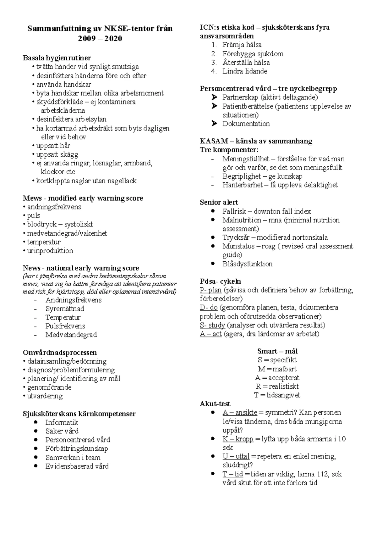 Anna NKSE - NKSE gamla tentor - NKSE23 - Studocu