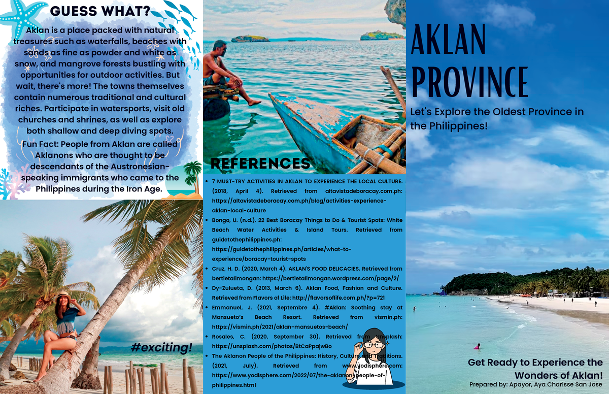 Aklan Brochure - Acctng - AKLAN PROVINCE Aklan is a place packed with ...