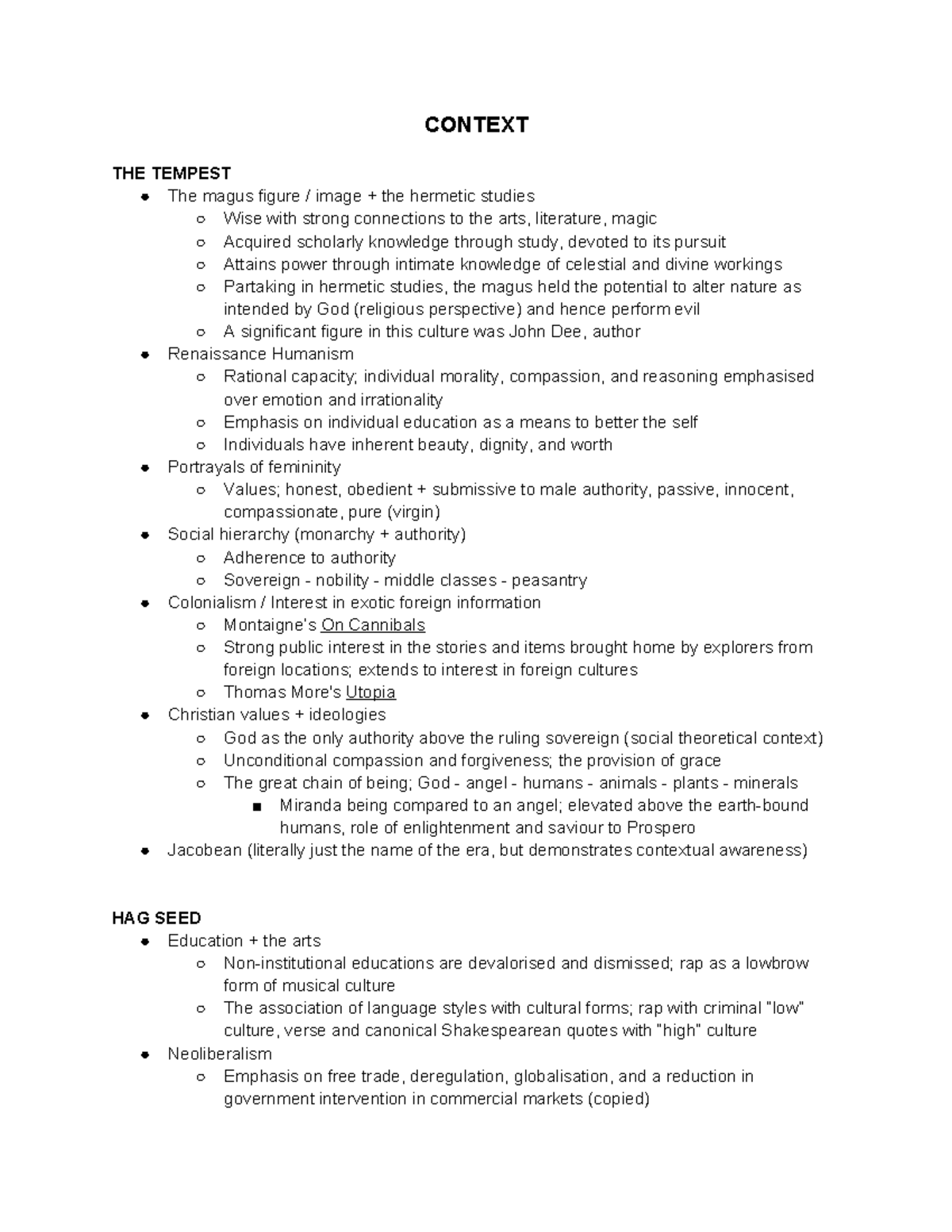 HSC English Module A Context, Form, Authorial Purpose - CONTEXT THE ...