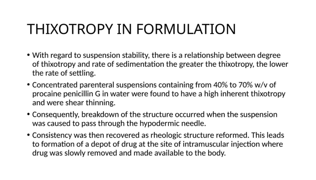 Thixotropy A - rheology - THIXOTROPY IN FORMULATION With regard to ...