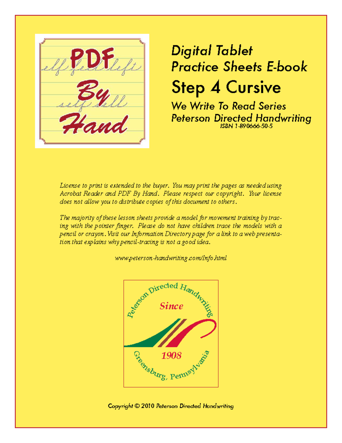 Peterson Directed Handwriting Cursive Practice Sheets - Step 4 - Studocu