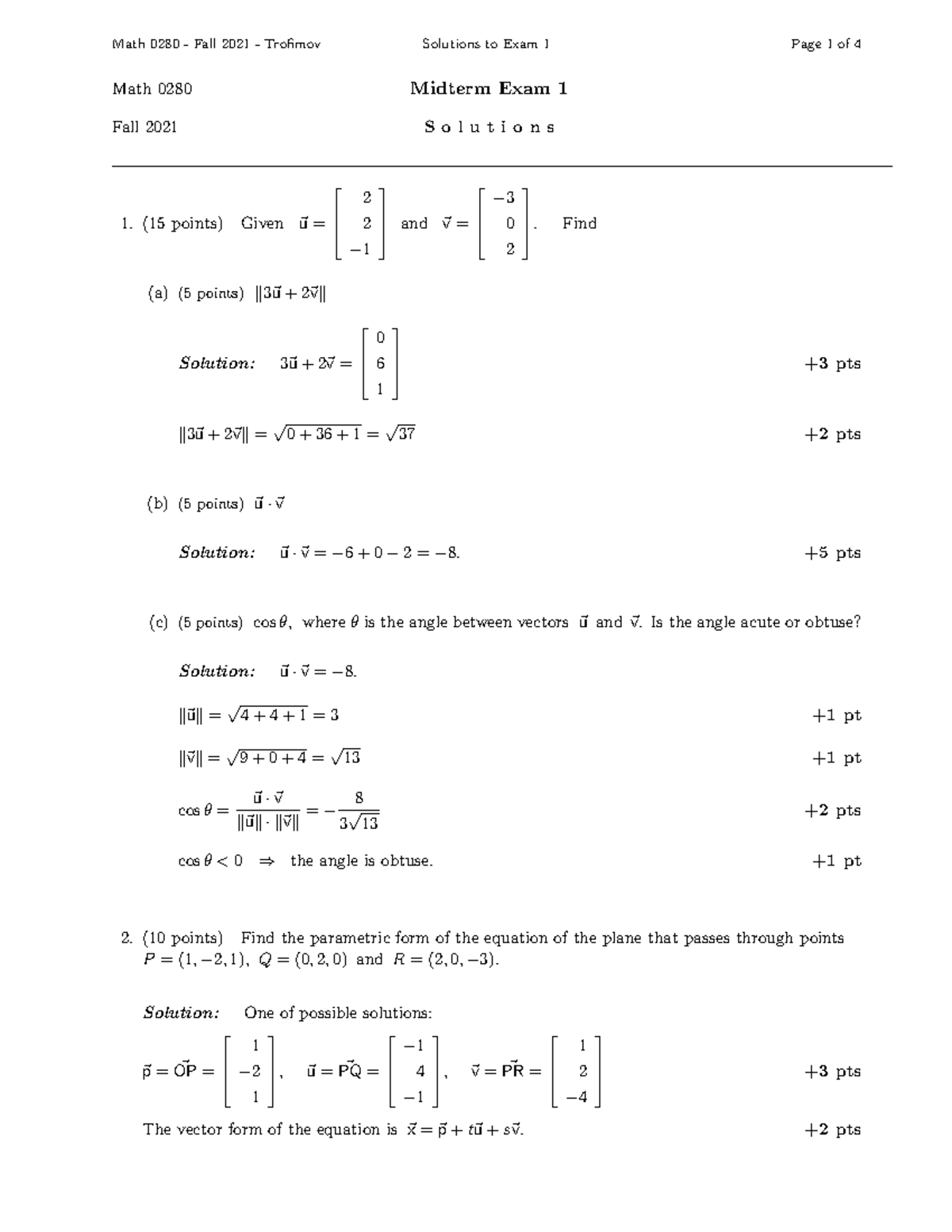 Math 0280 Fall 2021 Midterm Exam 1 Solutions - Studocu