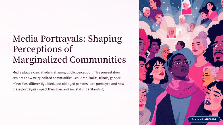 Media Portrayals: Impact on Marginalized Communities - Studocu
