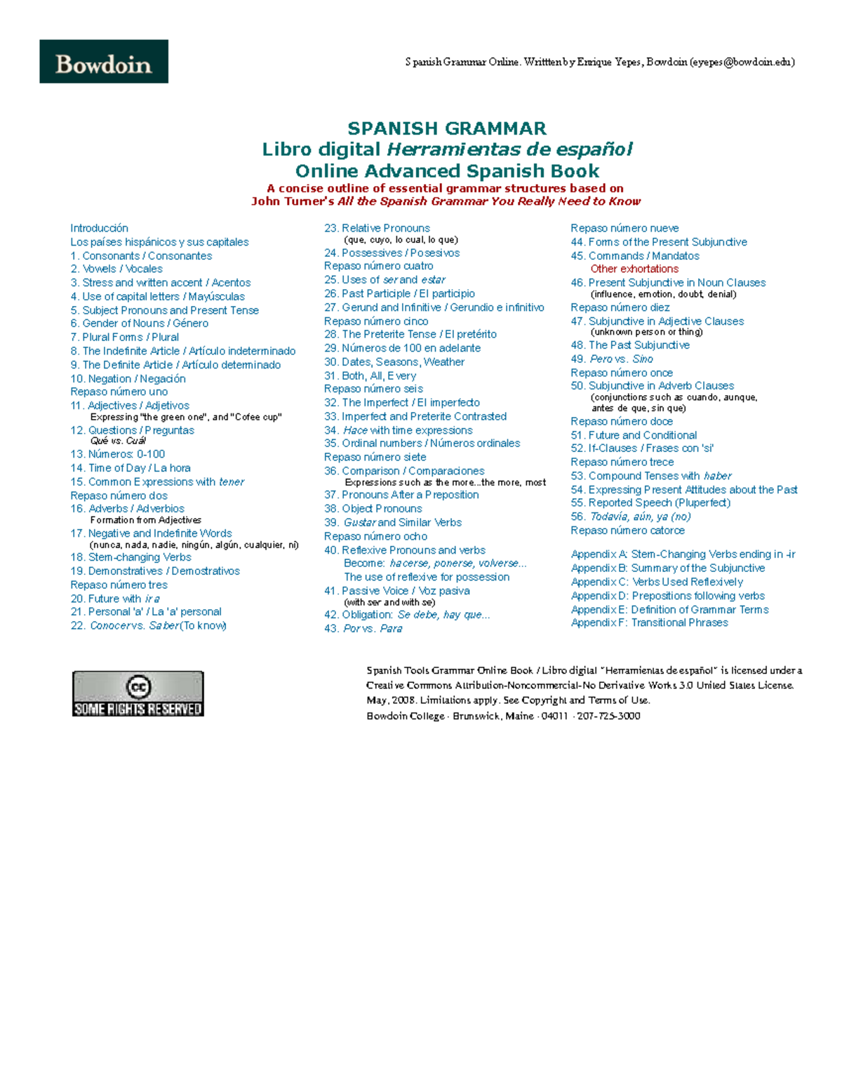 Spanish Grammar Tools: A Comprehensive Outline for Students - Studocu