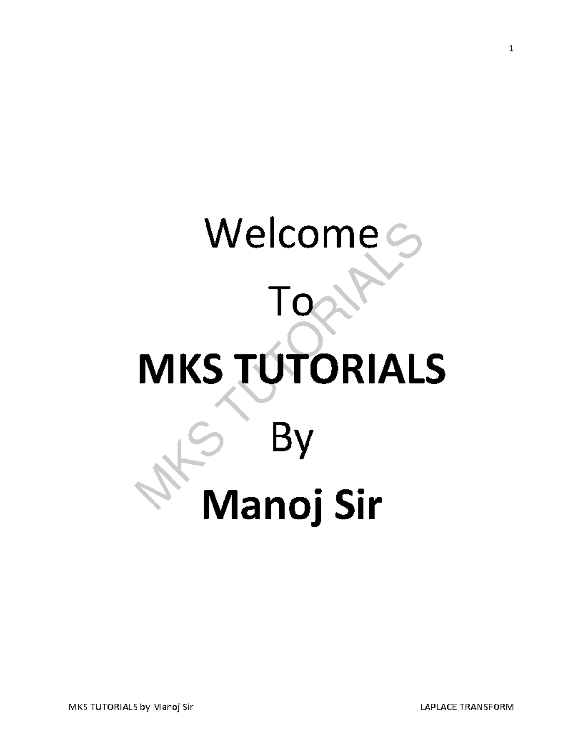 Laplace Transforms Math 2 Lecture Notes Resources Overview Studocu