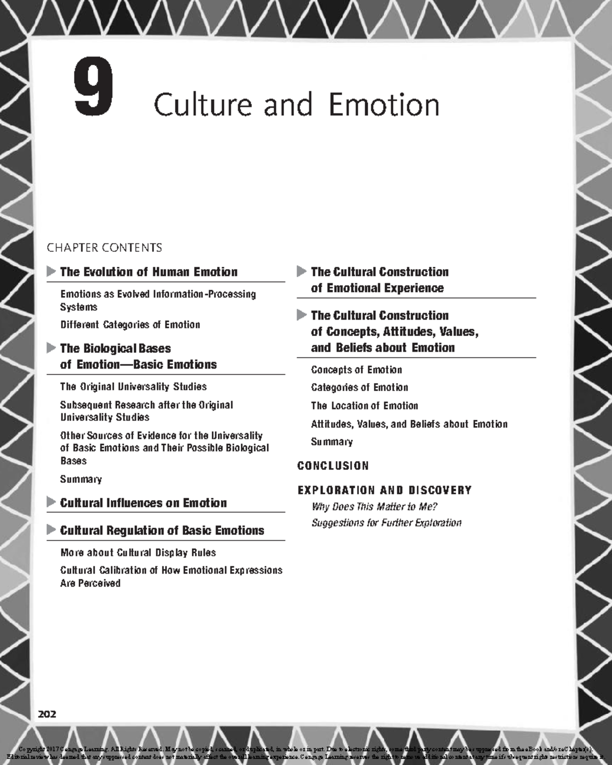 Chapter 9 - Summary of Cross-Cultural Perspectives in Emotion ...