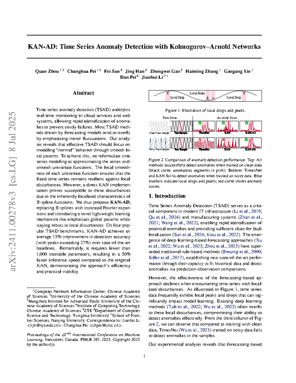 Time Series Anomaly Detection with KAN-AD: A Novel Approach - Studocu