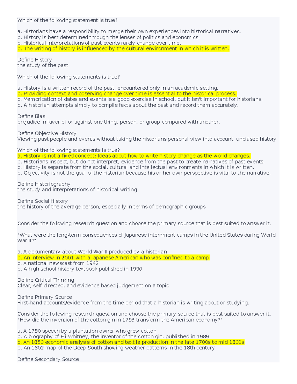 US History 101: Key Challenges and Milestones in the Past - Studocu