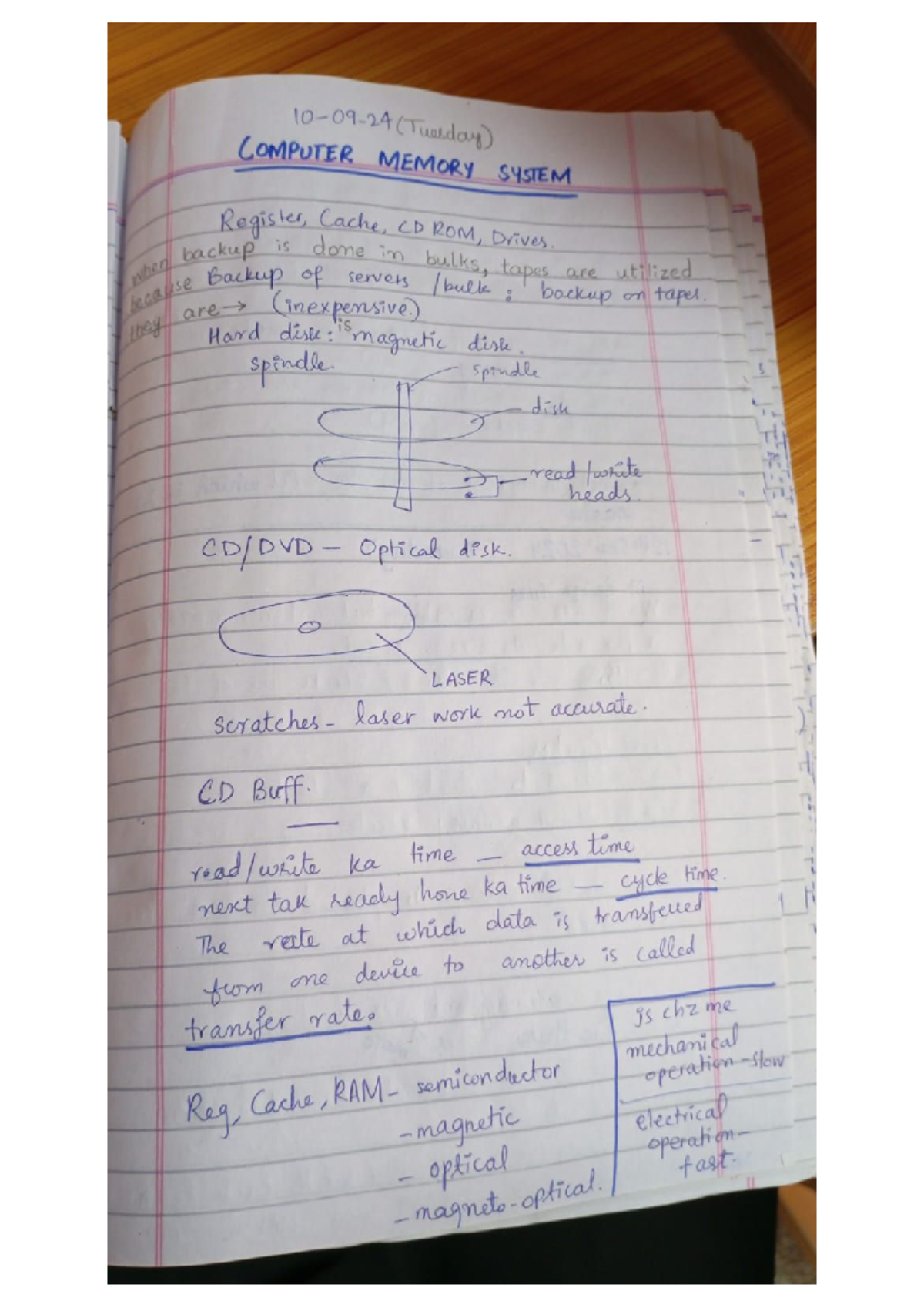 Computer Organization and Architecture Notes - (Tuesday) COMPUTER ...