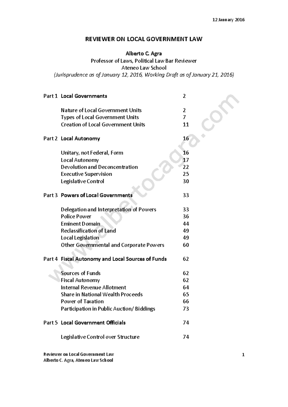 Local Government Law Review: Key Concepts and Implications - Studocu
