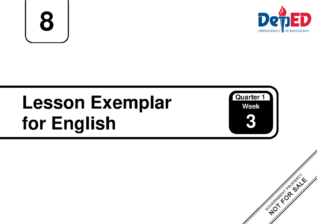 Q1 LE English 8 Lesson 1 Exemplar: Analyzing Literature & History - Studocu