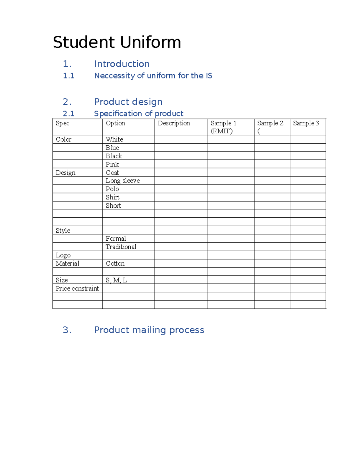 Student Uniform - hgdcmnj - Operation Management - Student Uniform 1 ...