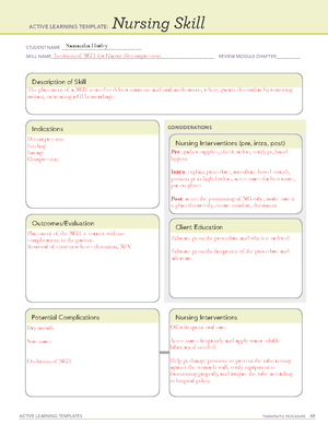 Pain Management - ACTIVE LEARNING TEMPLATES THERAPEUTIC PROCEDURE A ...