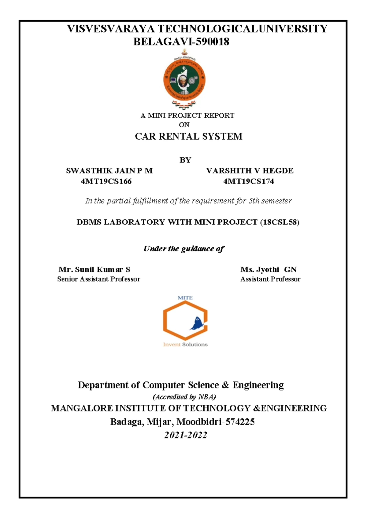 Technical Seminar Report - VISVESVARAYA TECHNOLOGICAL UNIVERSITY “Jnana ...