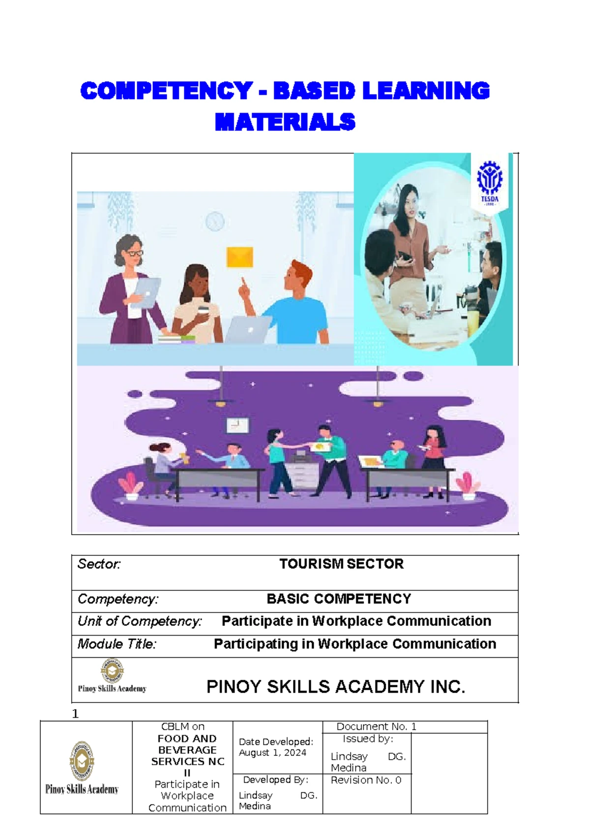 TR - Food and Beverage Services NC II: Training Regulations Overview - Studocu