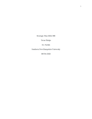 1-3- Memo - Module 1 MBA 580 - 1-3: Memo Savanna Wolf Southern New ...