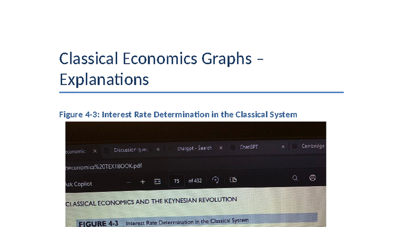 Classical Economics (ECO 101) Graphs: Interest Rate & Tax Effects - Studocu
