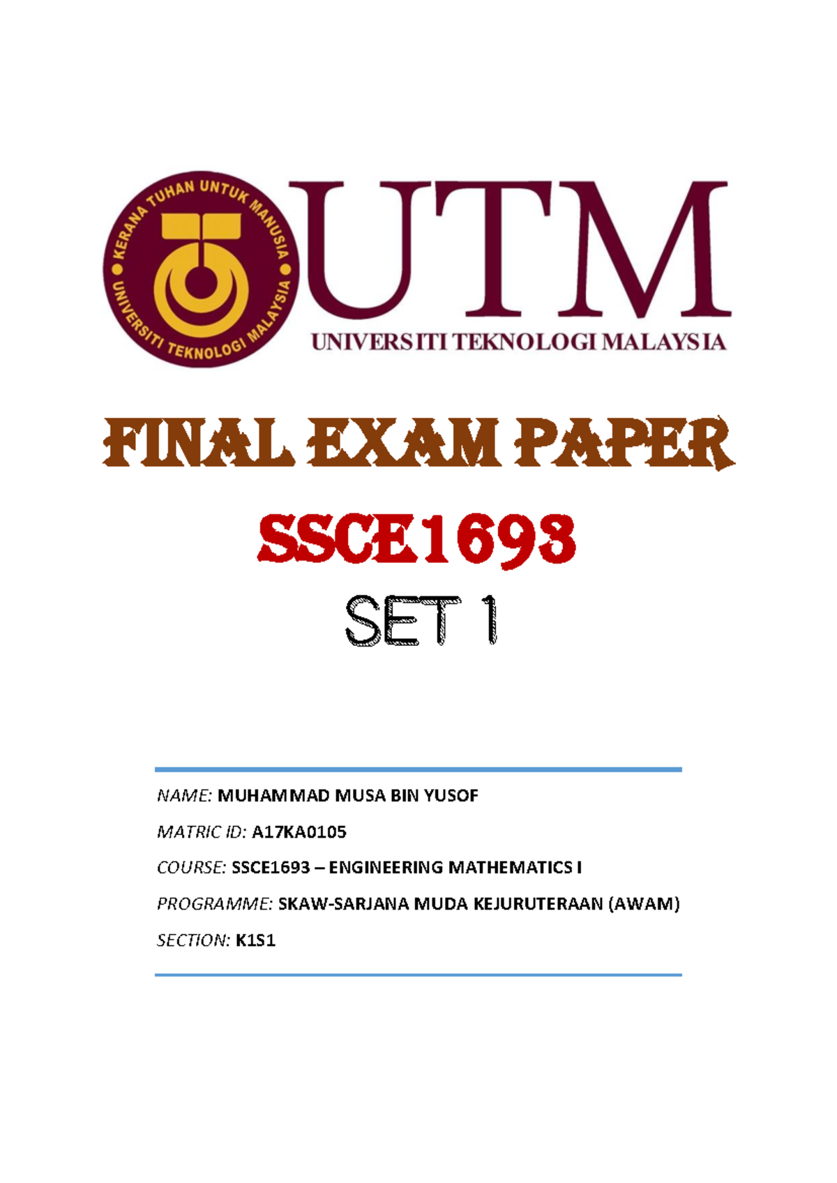 Exam 2019 Questions And Answers Warning Tt Undefined Function 32