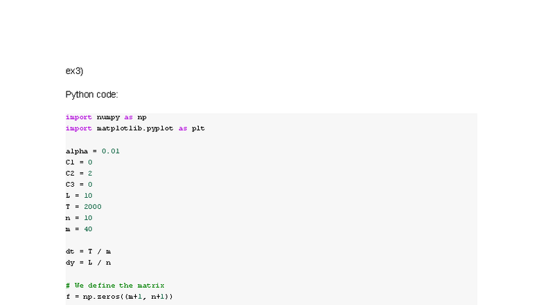 Python Code for 2D Elliptic Equation Analysis (Ex3 & Ex4) - Studocu