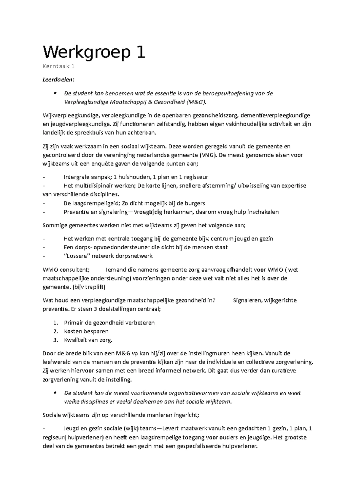 Anamnese op basis van gezondheidspatronen van Gordon - Initiële ...