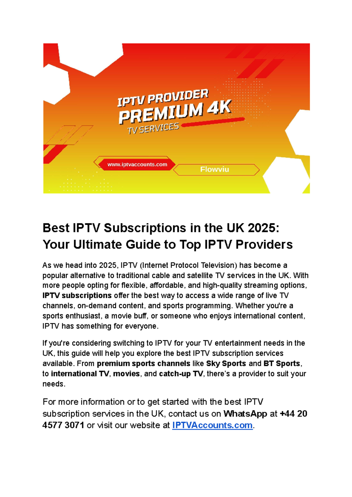 Best IPTV Subscriptions in the UK 2025 - With more people opting for ...