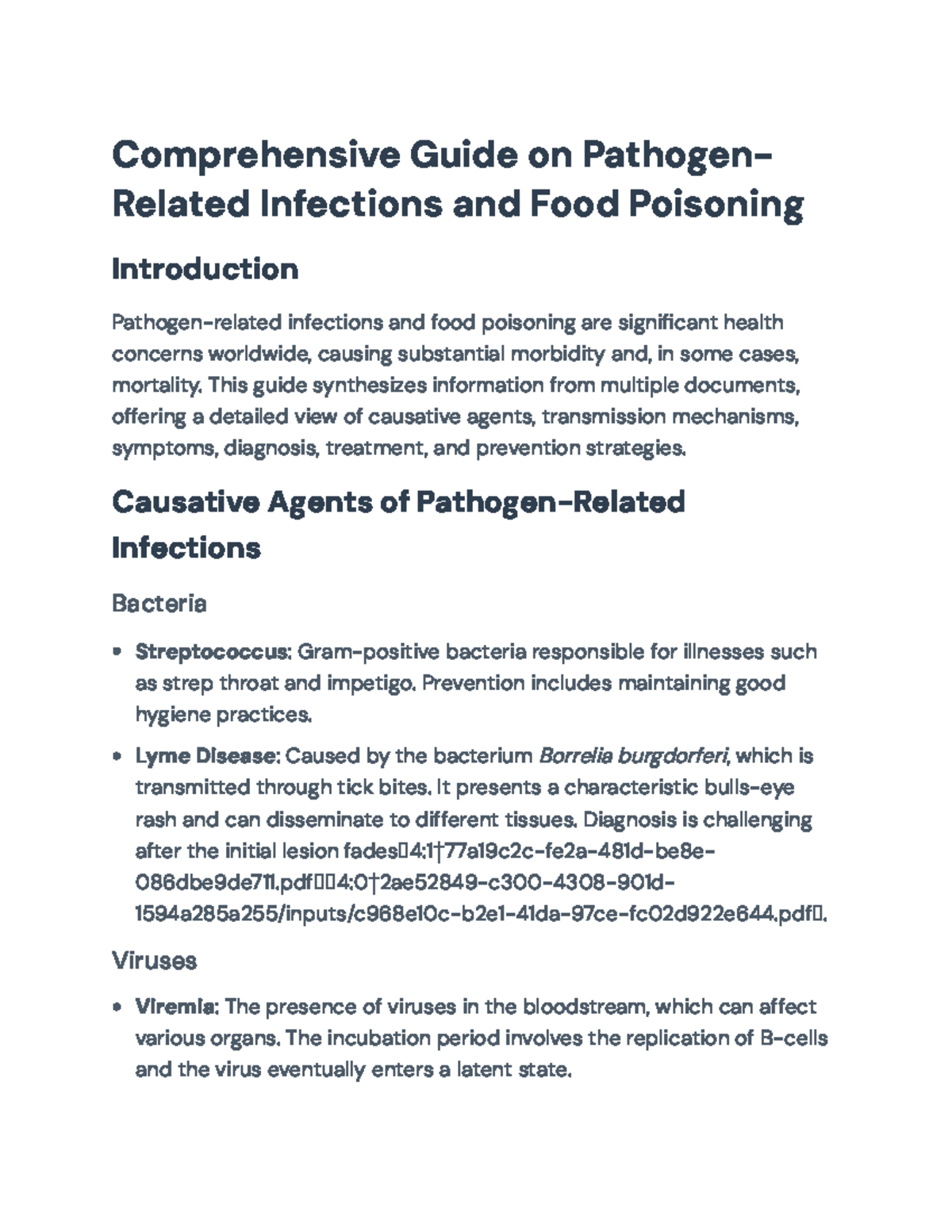 Comprehensive Guide to Pathogen-Related Infections and Food Poisoning ...