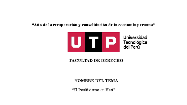 Filosofía del Derecho: Positivismo y Teoría de H.L.A. Hart (2025) - Studocu