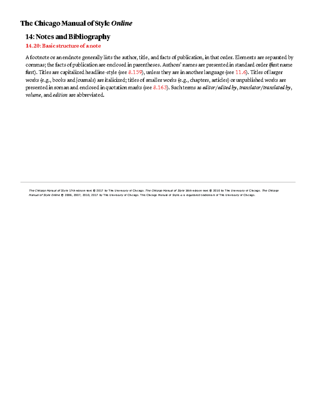 2 CMOS 17th Basic structure of a note - The Chicago Manual of Style ...