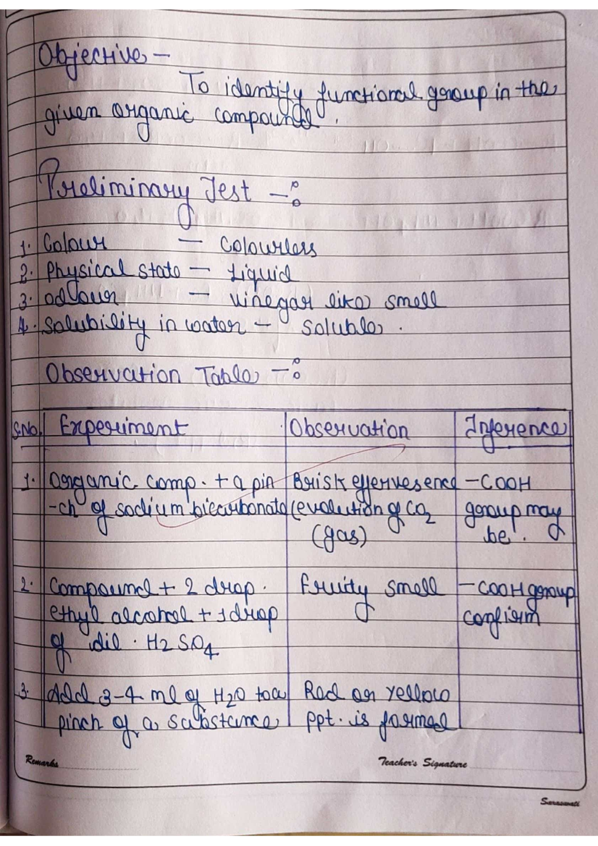 Experiment No. 7: Identifying Functional Groups in Organic Compounds ...