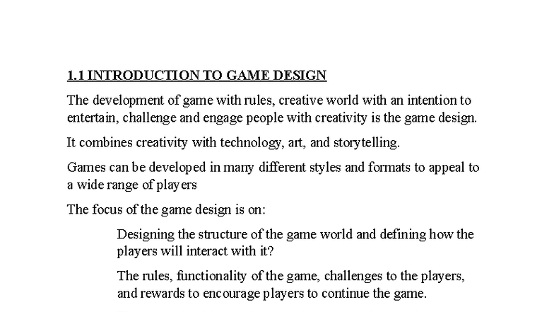 Unit 1 - Game Design Notes (AKTU) - Studocu