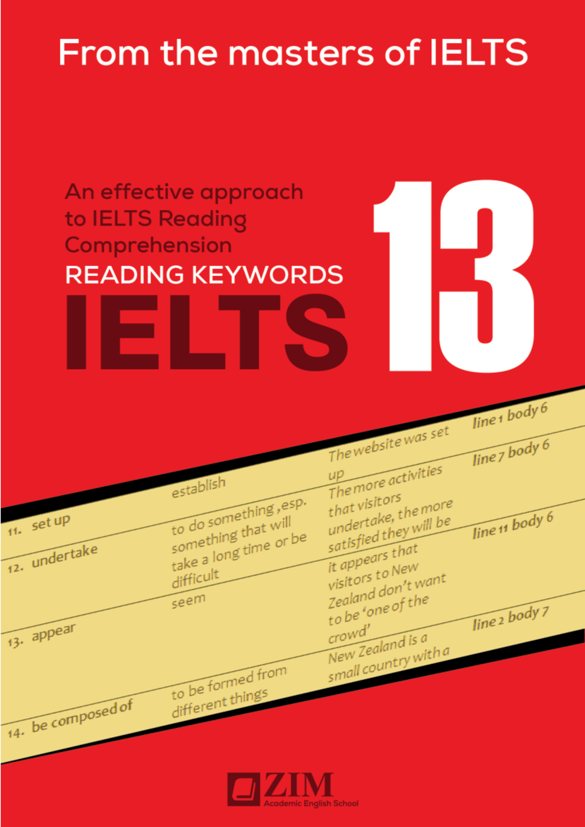 ZIM Academic English School: IELTS 13 Reading Keywords Guide - Studocu