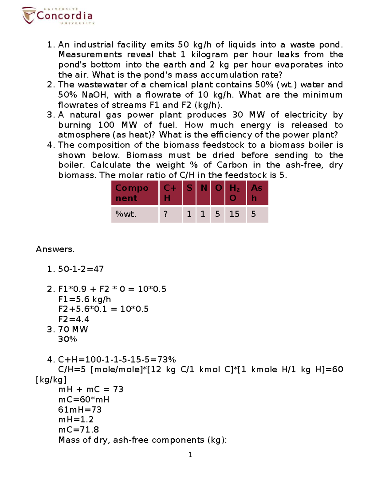 Conservation Examples: Mass Accumulation & Energy Efficiency ...