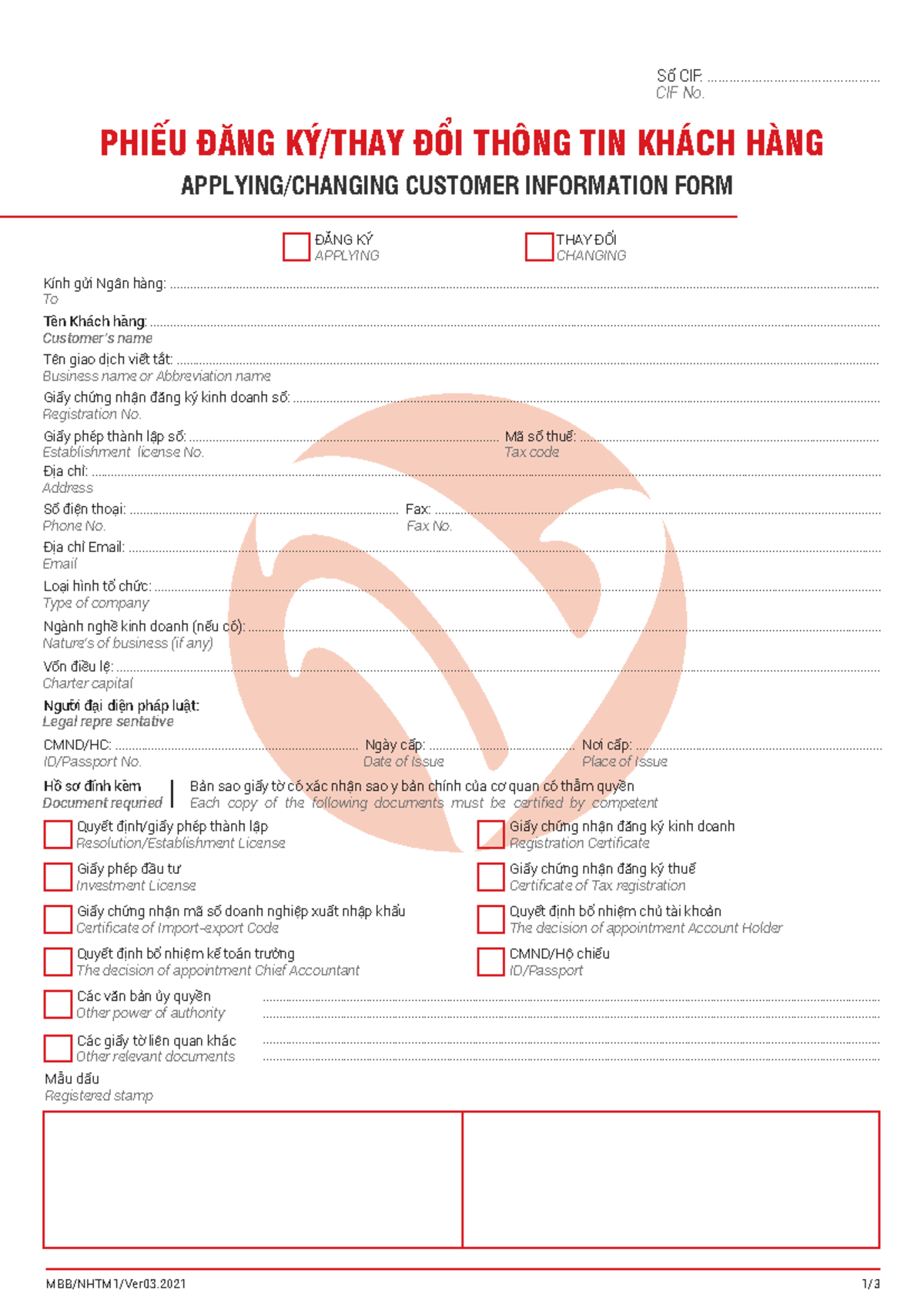 MBB - fhgf - PHIẾU ĐĂNG KÝ/THAY ĐỔI THÔNG TIN KHÁCH HÀNG APPLYING ...