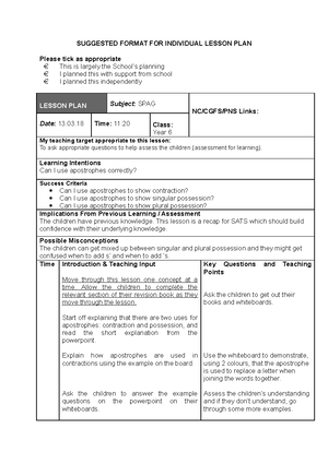 Lesson Plan- phonics- 'oi', 'ear' and 'air' - SUGGESTED FORMAT FOR ...